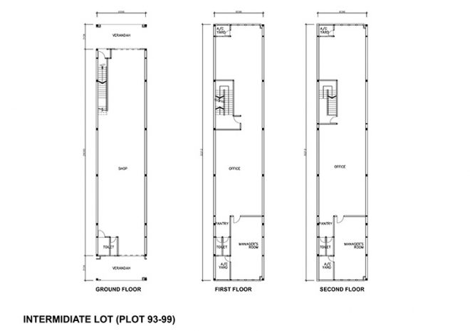 Shoplots Floor Plans – TPPT Residential & Commercial Developer Malaysia